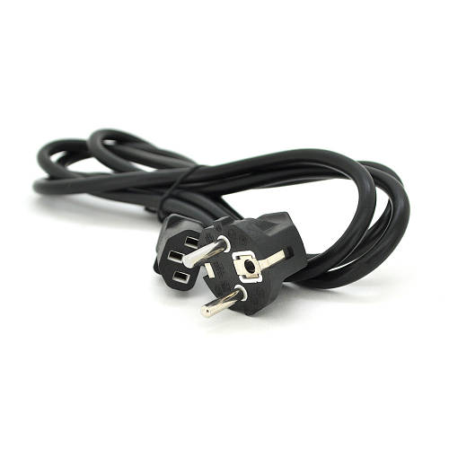 Кабель живлення Schuko PC-186 CEE7 / 17-C13, 1.8 М, 0.75 мм, OEM ...