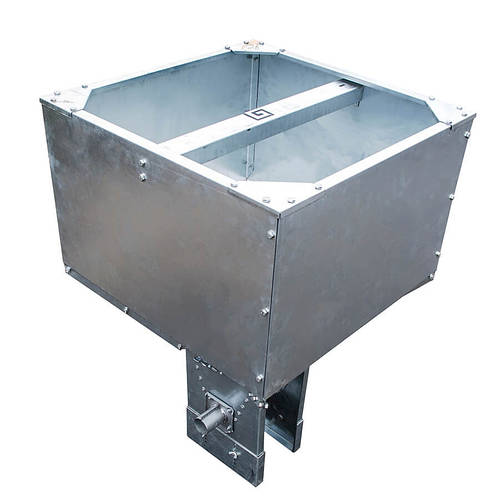 Бункер (хоппер) 90 кг в сборе (с поддоном и валом), цена 4500 грн ...
