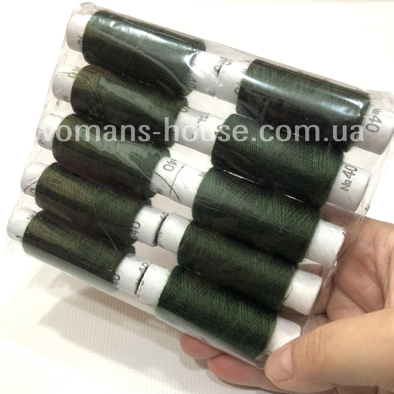 Нитка 40s/2 Темный хаки, цена 44.16 грн — Prom.ua (ID#1511262608)