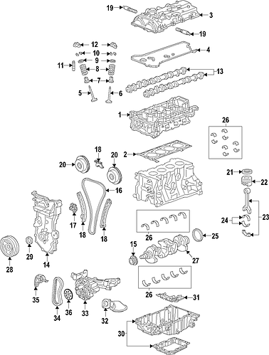 Купить Сальник клапана к-т 16шт GM 12664250 1.4L 1.5 Buick Encore ...