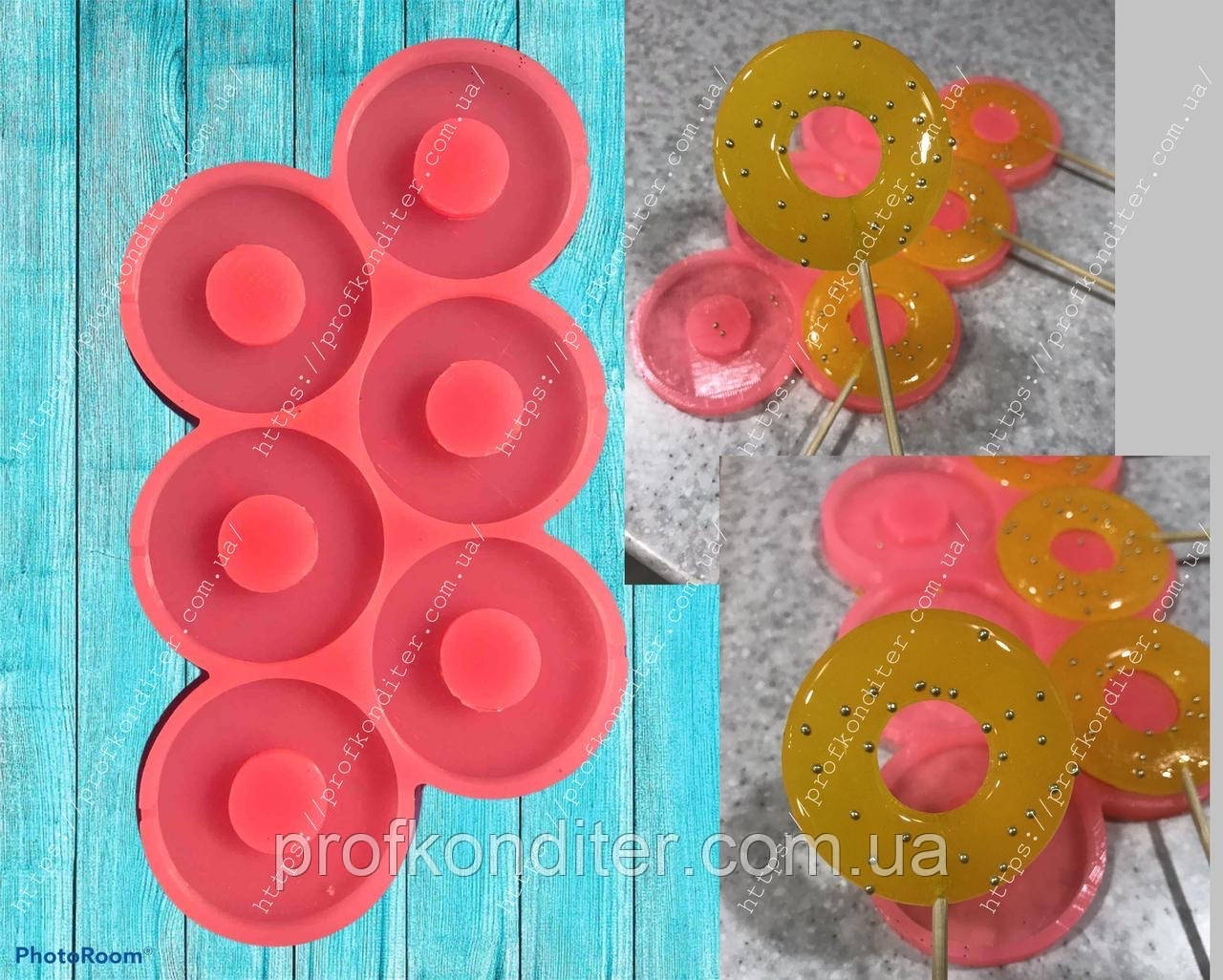 ЭКСКЛЮЗИВ! Силиконовый Молд для Изомальта, Шоколада и Мастики "Круги ...