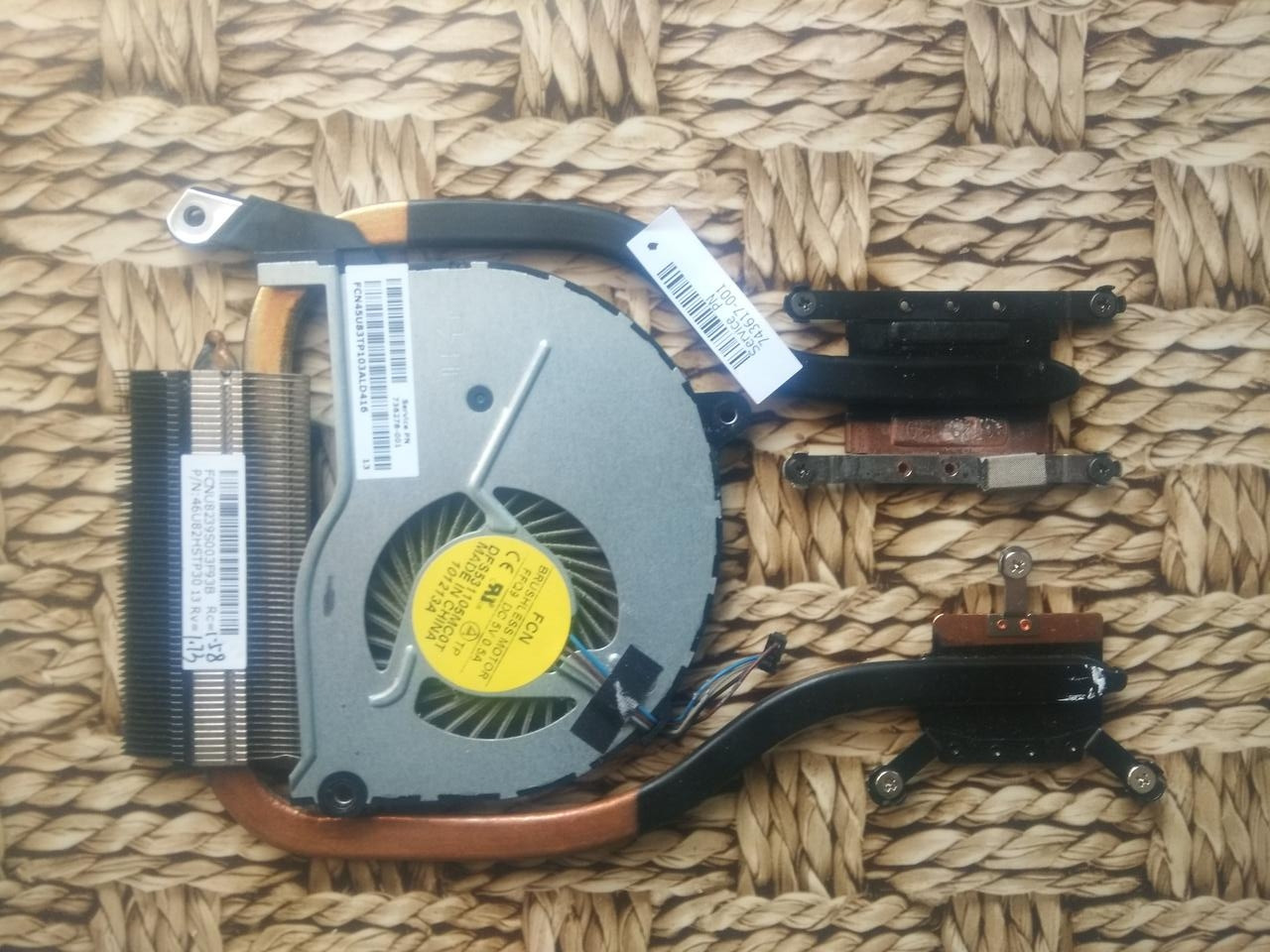Система охлаждения для ноутбука HP 15-N, 743617-001, 46u82hstp30 под ...