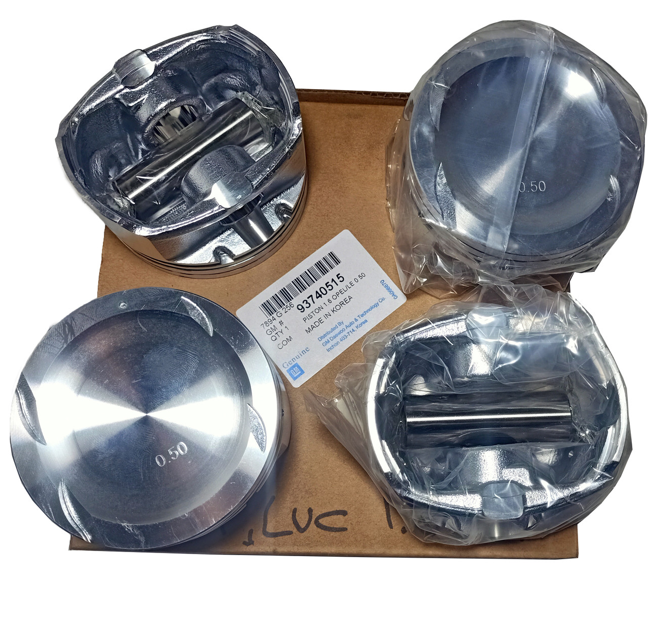 Комплект поршнів двигуна Авео, Лачетті 1.6 (0.5), 93740515 (ID#27472936 ...