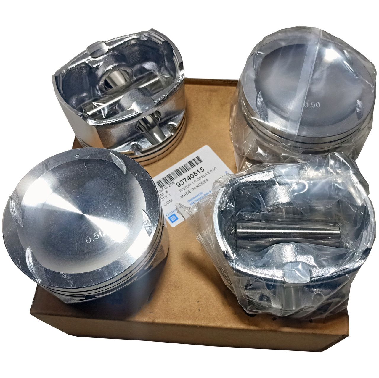 Комплект поршней двигателя Авео, Лачетти 1.6 (0.5), 93740515, купить по ...