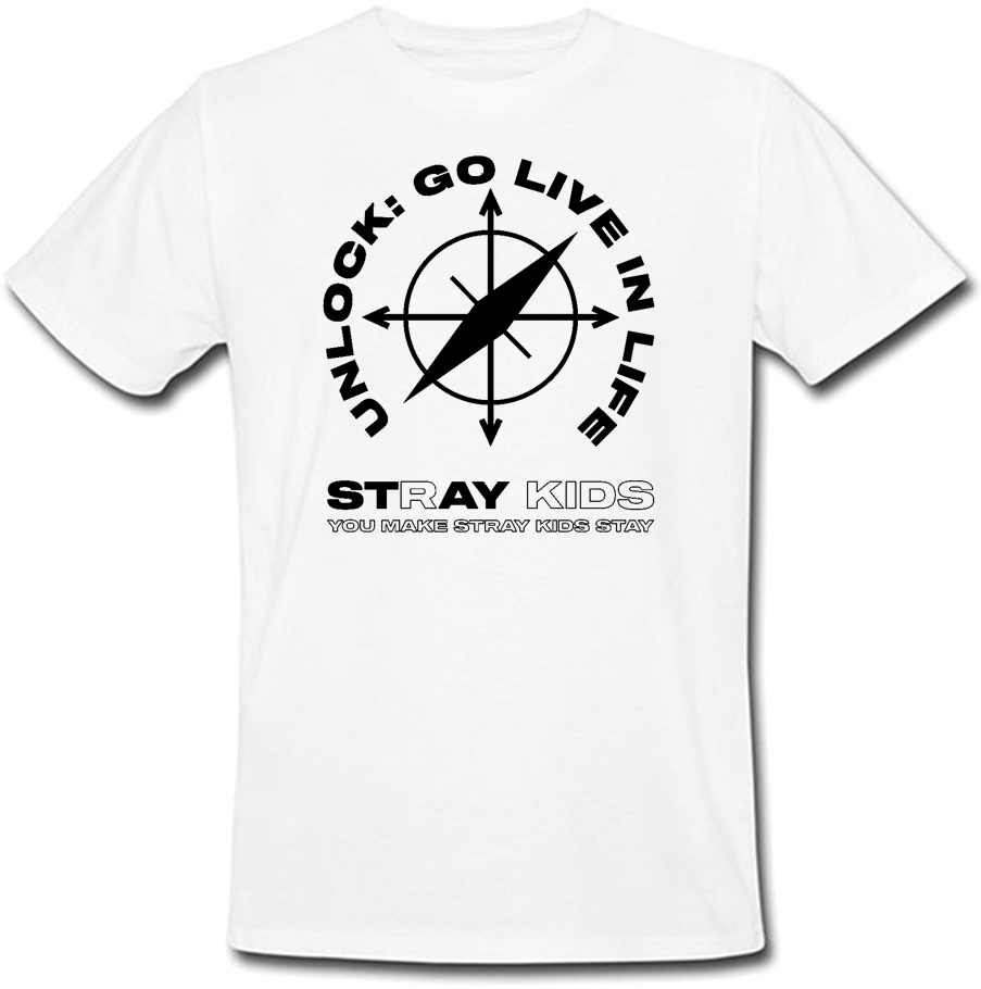Футболка Stray Kids - Go Live In Life (белая) — Купить Недорого на Bigl ...