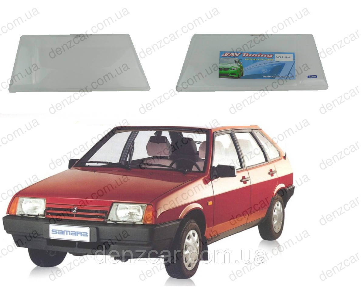 Защита Фары на ВАЗ 2108,09,99 (прозрачная)/Накладки на Фары Ваз 2108 ...