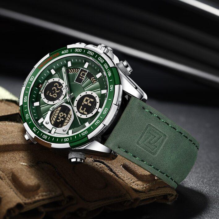 Мужские Тактические Часы Naviforce Fly ArmyGreen с Таймером ...