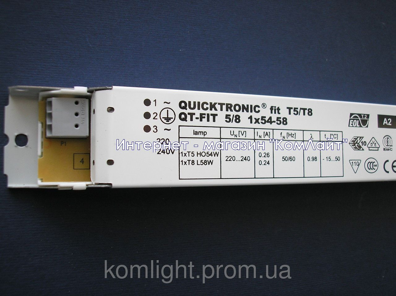 Купити Баласт електронний OSRAM QT-FIT 5/8 1x54-58 (Китай), ціна 480 ...