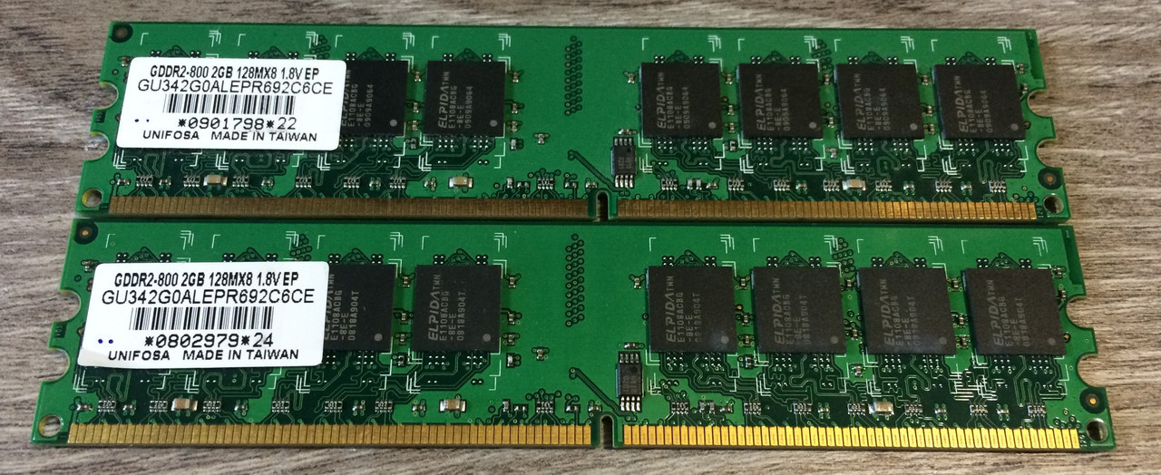 Комплект на 4gb 2x2gb Ddr2 800 Mhz Pc2 6400u Intel Amd Ram