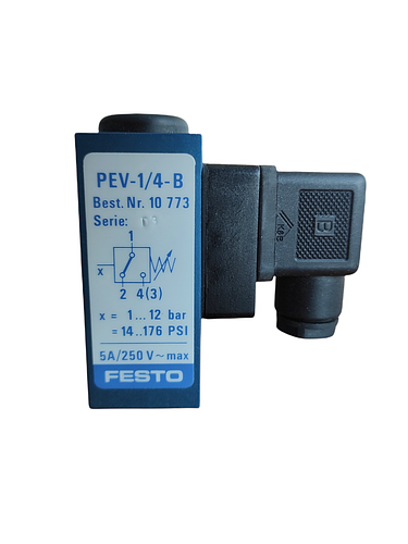Реле давления FESTO PEV-1/4-B IP65 1,2 MPa 10773, цена 9089.60 грн ...