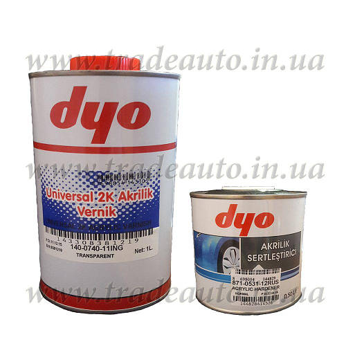 Лак акриловый Dyo 2:1 MS 1l+0,5l / кт, цена 457 грн — Prom.ua (ID ...