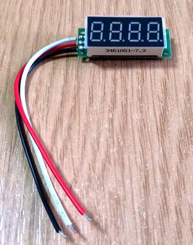 Вольтметр 3461AS1-7.3 DC 0-500,0В светодиодный с красным цифровым ...