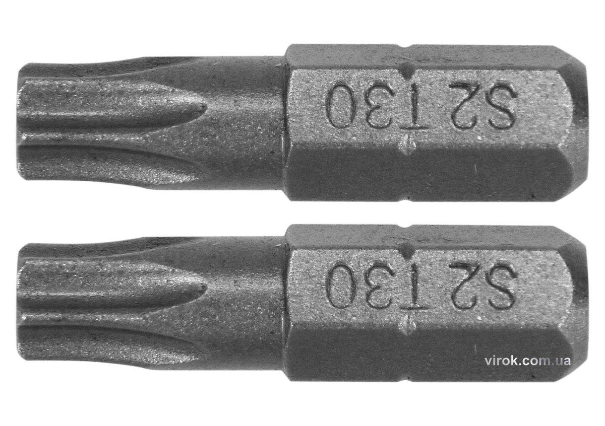 Насадка викруткова YATO : "TORX" T30 x 25 мм, HEX 1/4", AISI S2, 2 шт ...