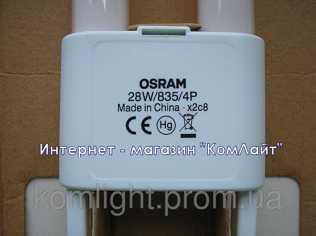 Лампа бабочка 2D Osram CFL SQUARE 28W/835/4P GR10q (Китай): продажа, цена в Киеве. Лампочки от ...