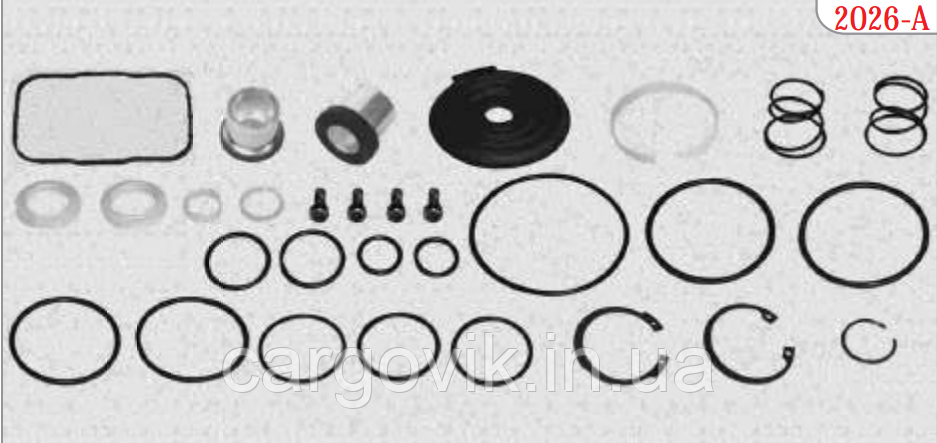 Ремкомплект гальмівного крана MB Actros, Axor, WABCO 480001***2 ...