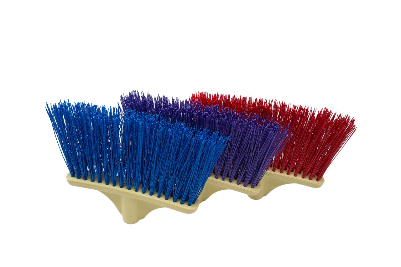 G240/2.3.4.2 Мітла вулична 24 см, MINI (PP черв., фіол., синя), основа ...