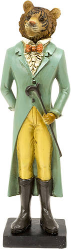 Статуетка полістоун. "Тигр з тростиною" 31,5см, бірюзова з жовтим №218-211/Bonadi/(1)(16) (ID ...