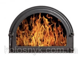 Дверца для Печи и Барбекю VIOLA 430 Х 570мм, Дверцы Печные со Стеклом ...