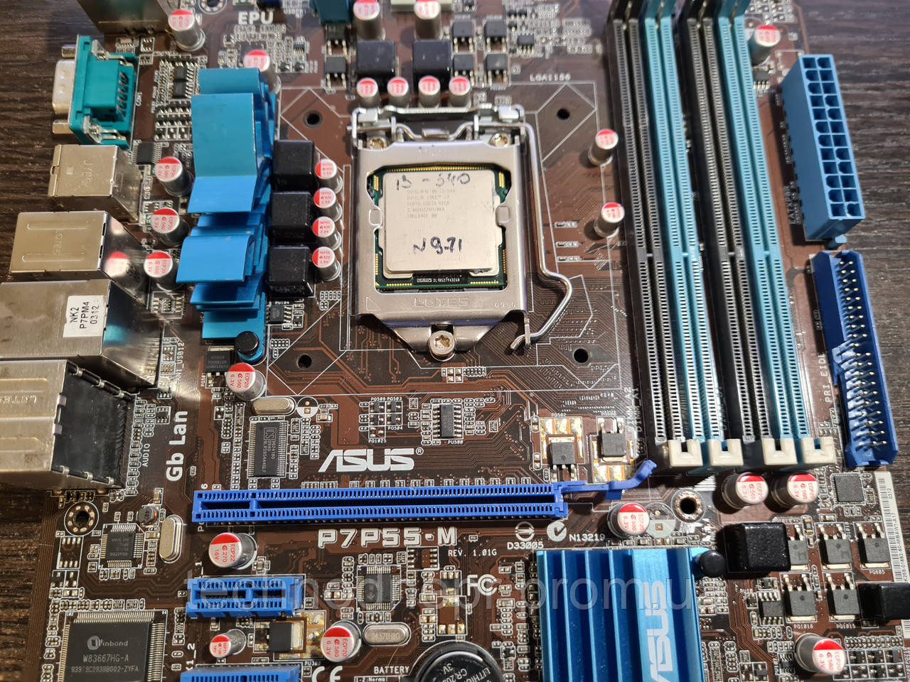 Материнська плата Asus P7P55-M Intel Core i3-540 | Сокет 1156 | MicroATX | + Термопаста! Уцінка ...