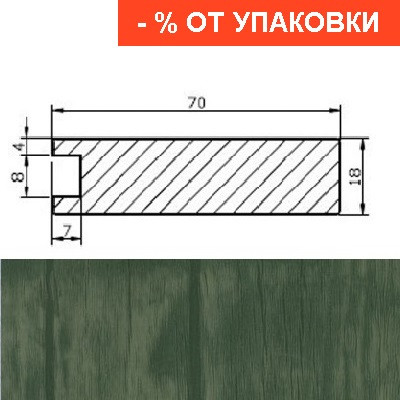 Купить ПРОФИЛЬ МДФ AGT 1018.281 ДУБ АНТИЧНЫЙ ЗЕЛЕНЫЙ, цена 391 ₴ — Prom ...