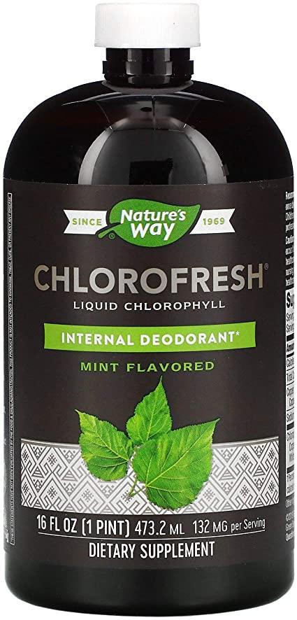 Nature's Way, Chlorofresh, жидкий хлорофилл, с ароматом мяты, 132 мг ...