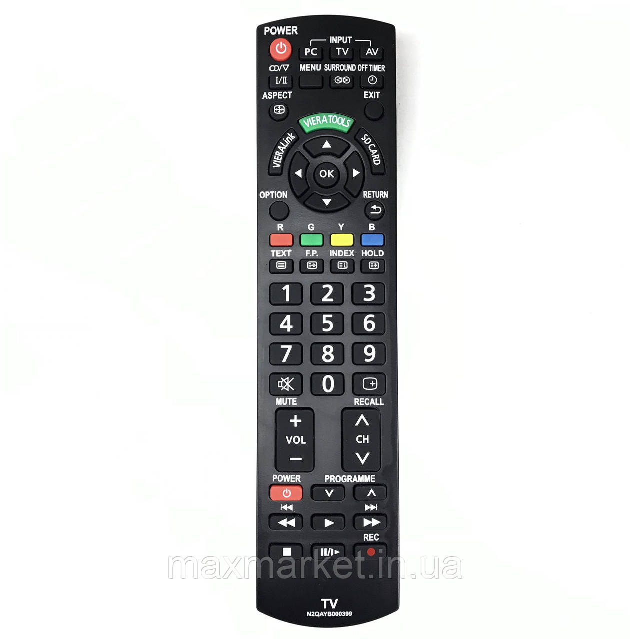 Пульт Дистанционного Управления для Телевизора PANASONIC N2QAYB000399 ...