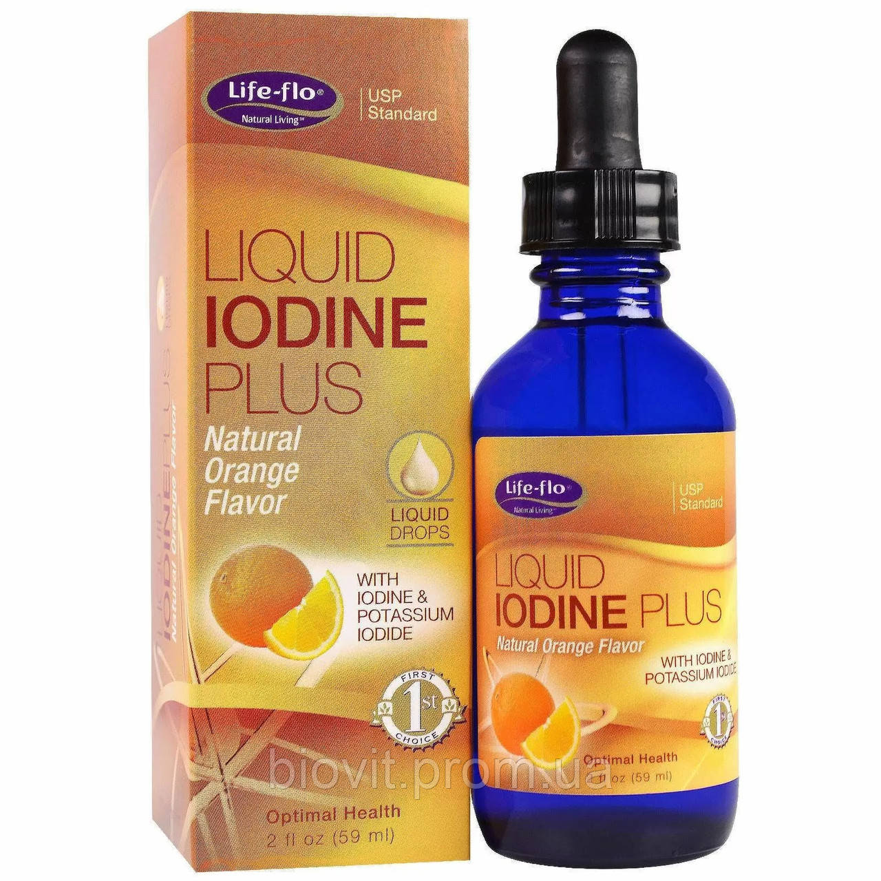 Купить Йод (Liquid Iodine Plus) 150 мкг 59 мл со вкусом апельсина, цена ...