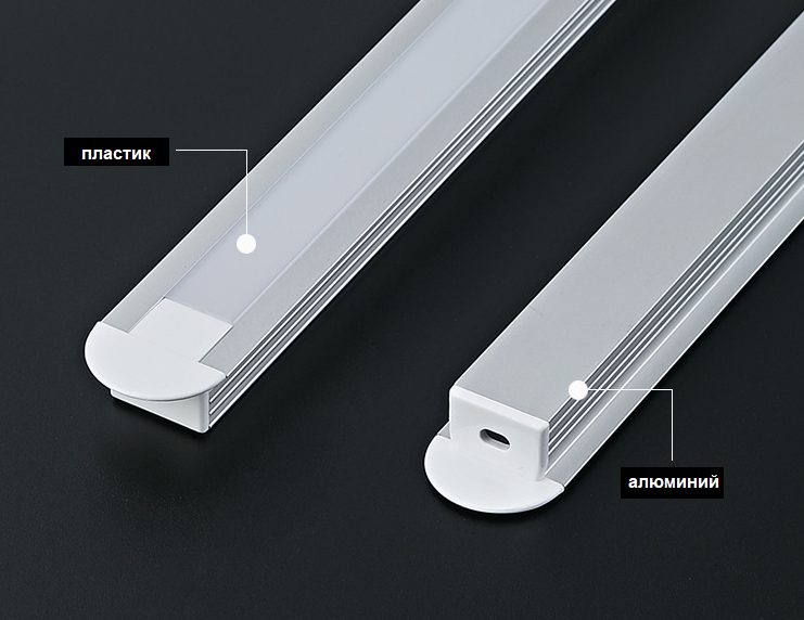 Профіль LEDTech врізний анодований для світлодіодної стрічки. LT-127b ...