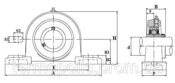 Купить Подшипник UCP 205 (SY 25 TF) SKF (Швеция) корпусный на лапах, цена 625 ₴ — Prom.ua (ID ...