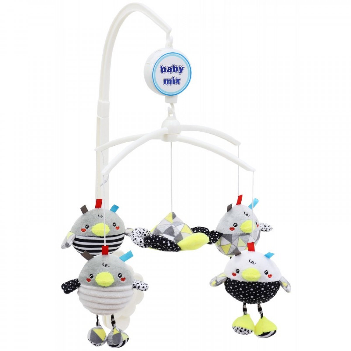 Мобиль-карусель Baby Mix TK-478M Цыплята Разноцветный механический ...