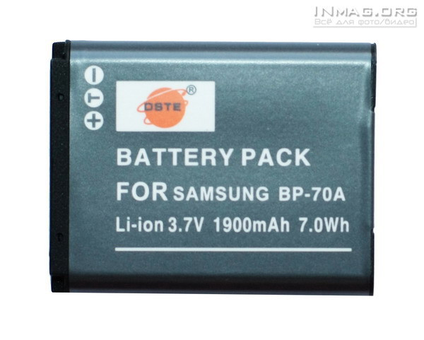 iMax.net.ua | Аккумулятор для фотоаппарата Samsung BP70A, 1900 mAh ...