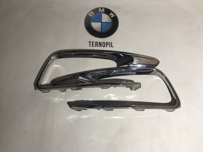 Купити Накладка хром решітки бампера нижня права ліва бмв bmw 6 ф F06 ...