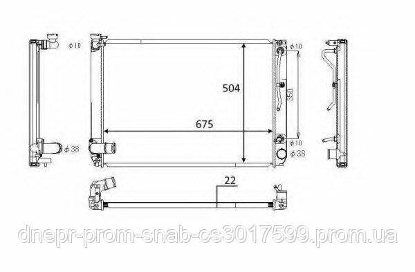 Радиатор охлаждения двигателя LEXUS RX350 3.5 01-2006 NRF 58391, цена ...