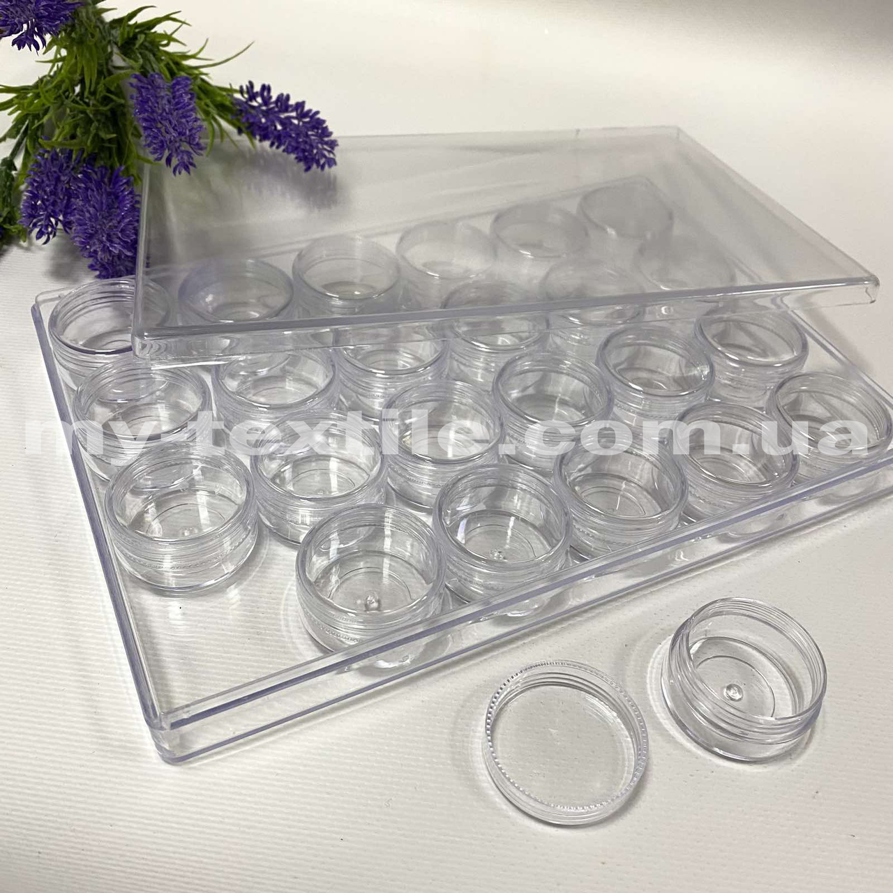 Органайзер пластиковий контейнер для зберігання фурнітури і бісеру бочки з кришкою бочки 4 2