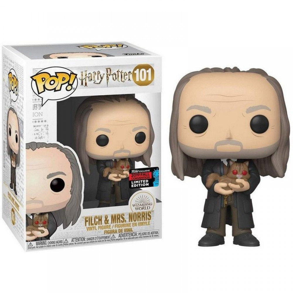 Фігурка Funko Pop Фанко Поп Філч та Місіс Норріс Harry Potter Filch and ...
