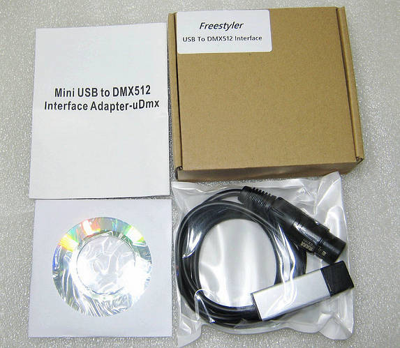 Usb Dmx 512 Freestyler контроллер Udmx 512 пульт управлением светом Qlc ...