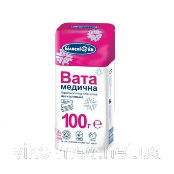 Вата нестерильная 100г, зиг-заг "Белоснежка" *: продажа, цена в Киеве ...
