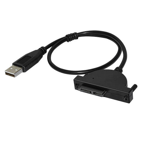 Переходник USB2.0 на mini SATA CD/DVD от привода ноутбука (13pin 6+7pin ...