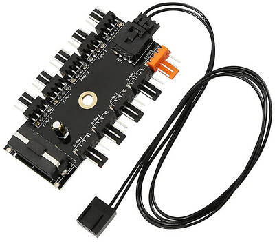Сплітер розгалужувач MOLEX на 10 кулерів 4 pin Fan Hub хаба, ціна: 173 ...