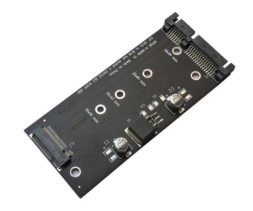 Адаптер NGFF B+M key M.2 SSD to 2.5" SATA 3 (NFHK) (ID#1522789811 ...