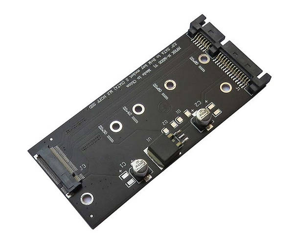 Адаптер NGFF B+M key M.2 SSD to 2.5" SATA 3 (NFHK) (ID#1522789811 ...
