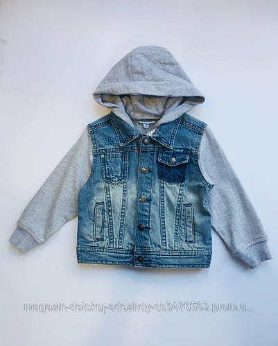 Купить Джинсовая детская куртка бомбер на мальчика бренд Fagottino с ...