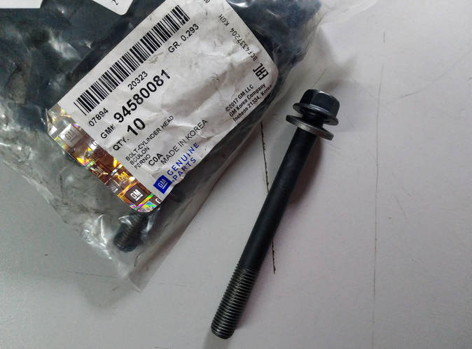 Купити Болт ГБЦ GENERAL MOTORS 94580081 DAEWOO MATIZ, ціна 45 грн ...