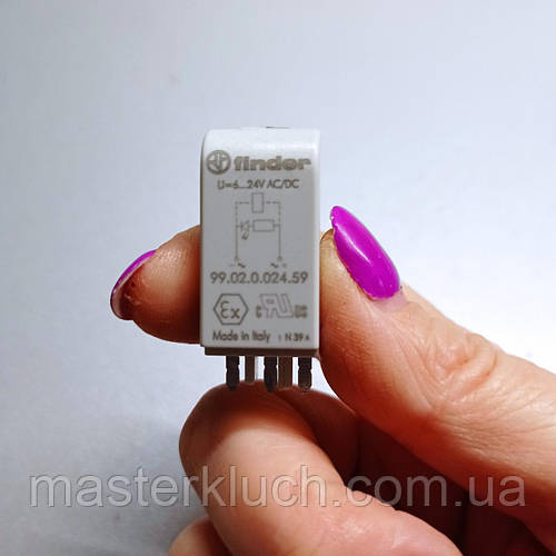 Модуль світлодіод 6-24V AC/DС Finder 99.02.00.24.59, ціна 109 грн ...