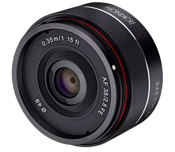 Сверхкомпактный широкоугольный объектив Rokinon 35mm f /2.8 IO35AF-E ...