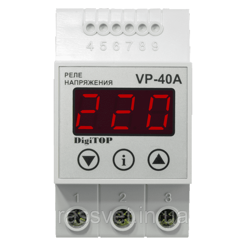 Реле напряжения DigiTOP VP-40А, цена 746 грн — Prom.ua (ID#1524098764)