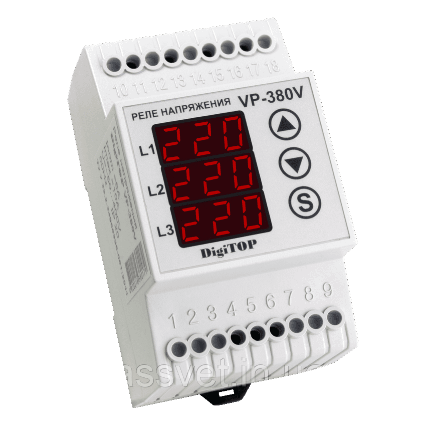 Реле Напряжения DigiTOP VP-380V — Купить Недорого на Bigl.ua (1524098767)