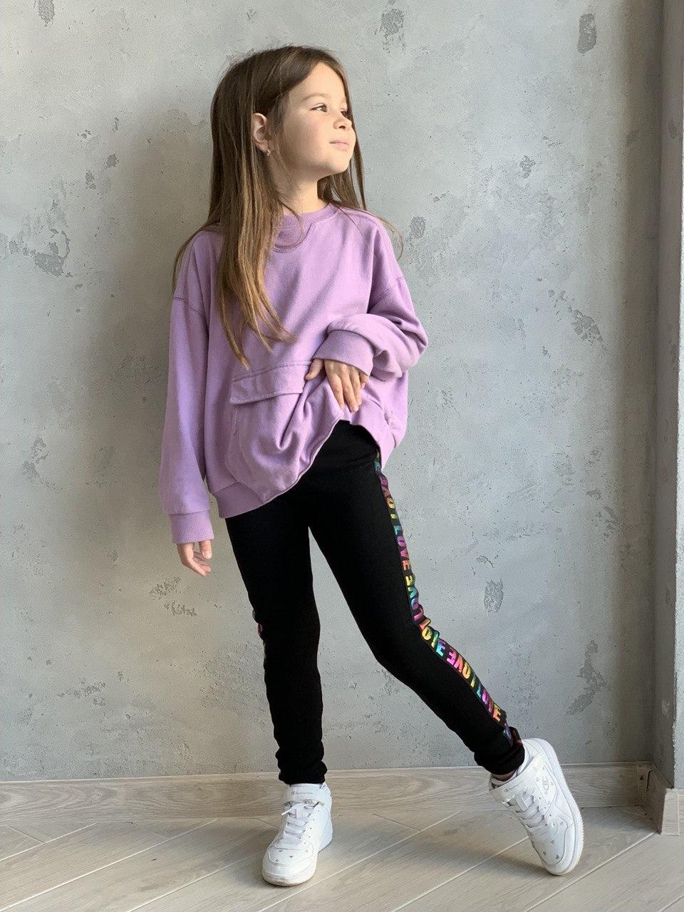 Купити Лосини утеплені дитячі для дівчинки (110-158 зростання) трикотаж ...