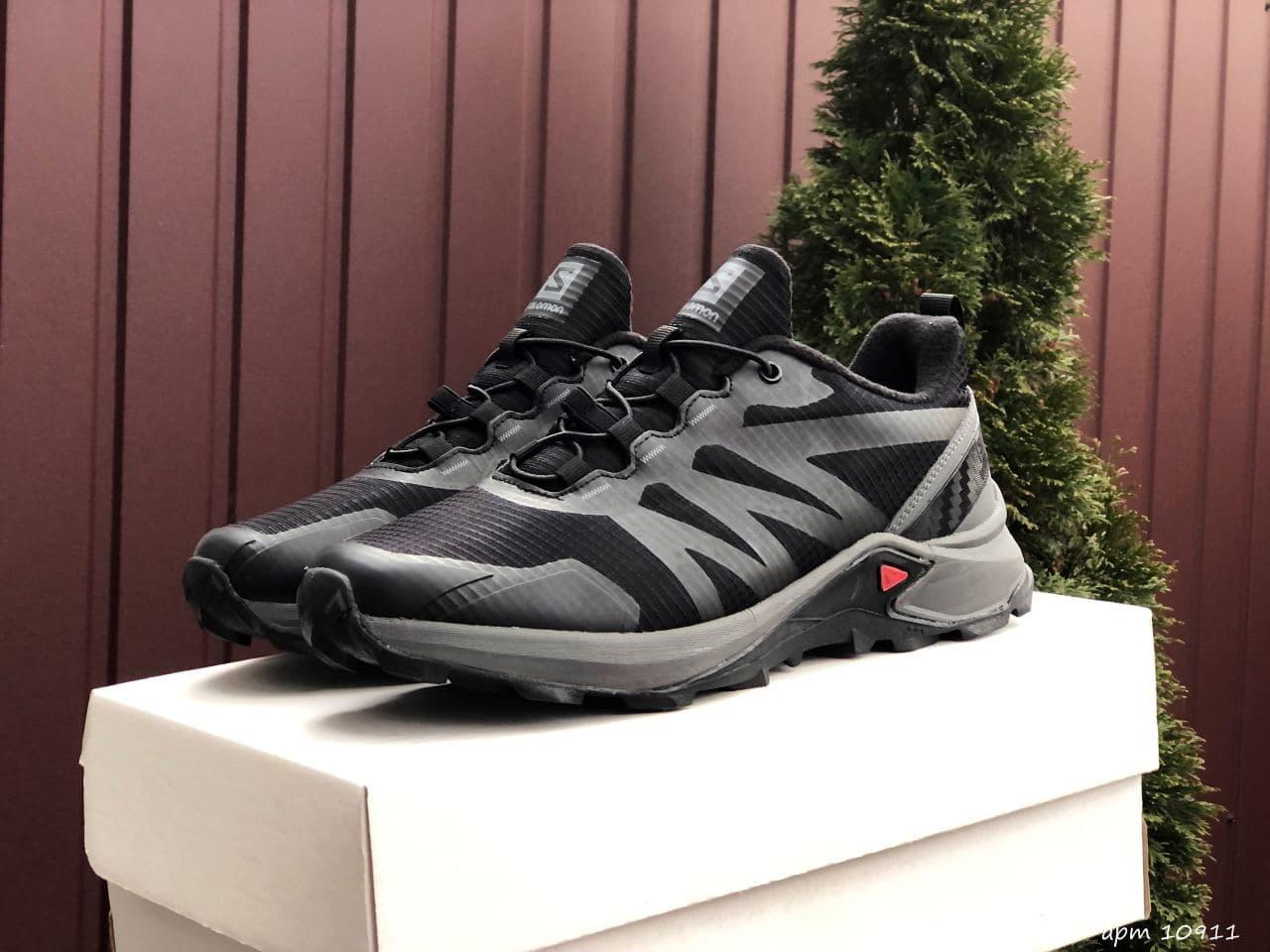 Мужские кроссовки Salomon черные с серым , саломон, цена 2420 грн ...