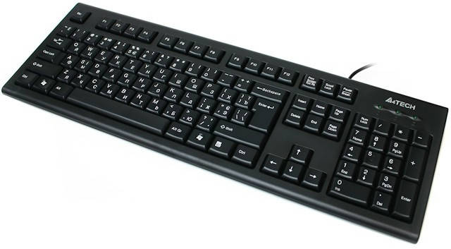 Купить Клавіатура A4-KR-85 PS/2, чорна, w.Ukr.keys Comfort Rounded Edge keyboard 20 (KR-85 PS/2 ...